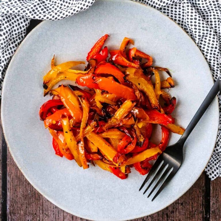 Air Fryer Peppers - Hungry Healthy Happy