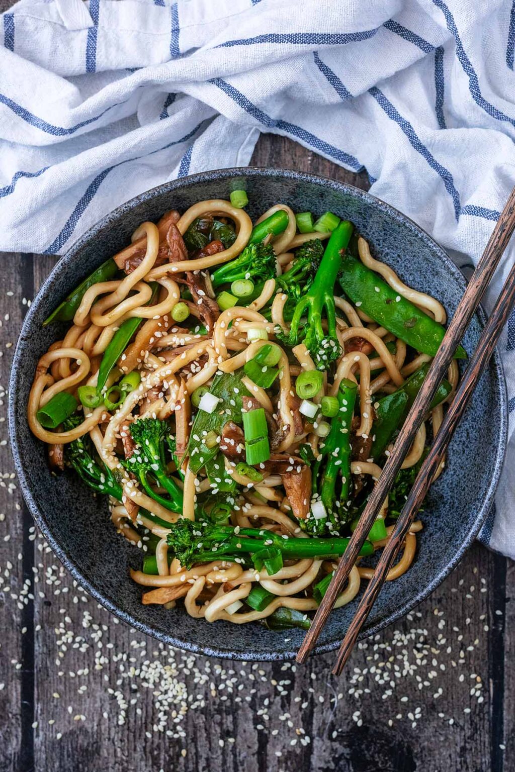 Yaki Udon (Stir-Fried Udon Noodles) - Hungry Healthy Happy