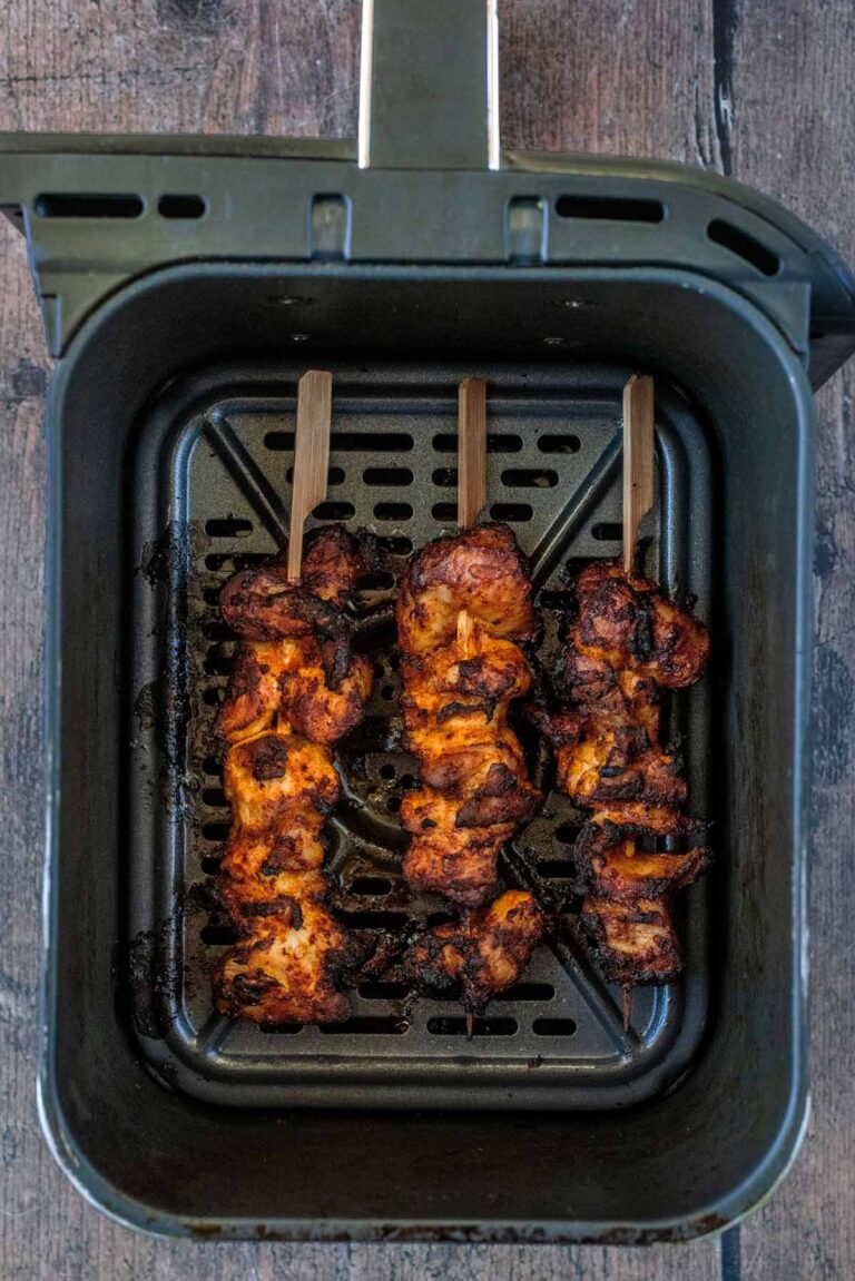 Air Fryer Chicken Kebabs - Hungry Healthy Happy