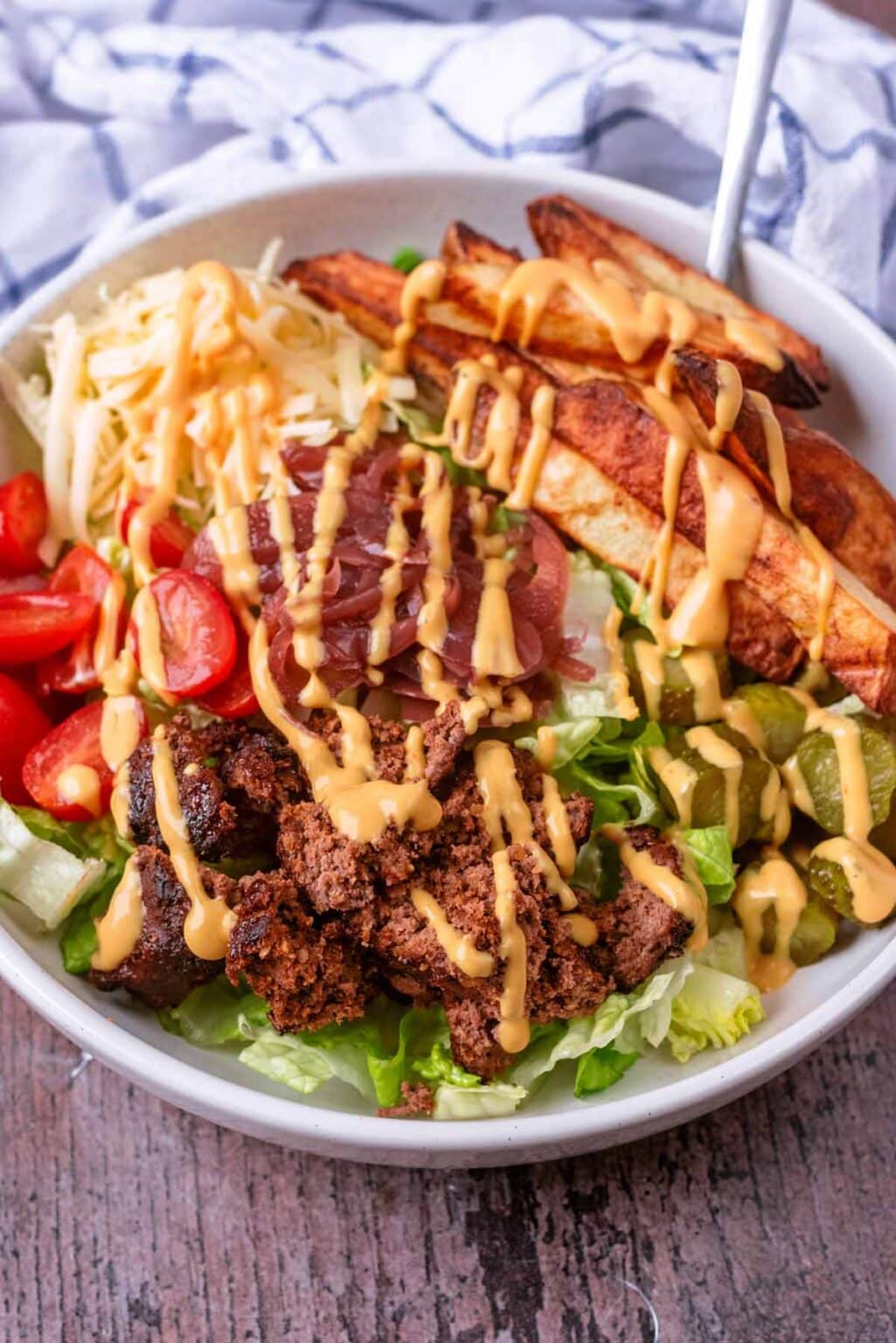 Burger in a Bowl - Hungry Healthy Happy