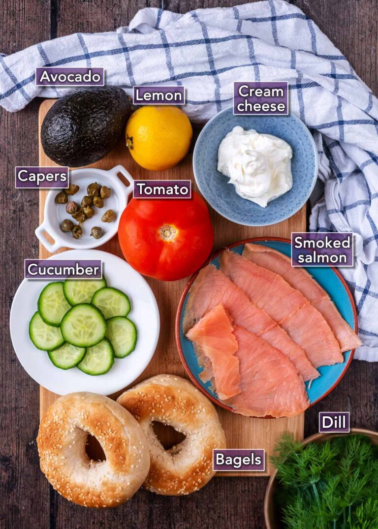 Smoked Salmon Bagel - Hungry Healthy Happy