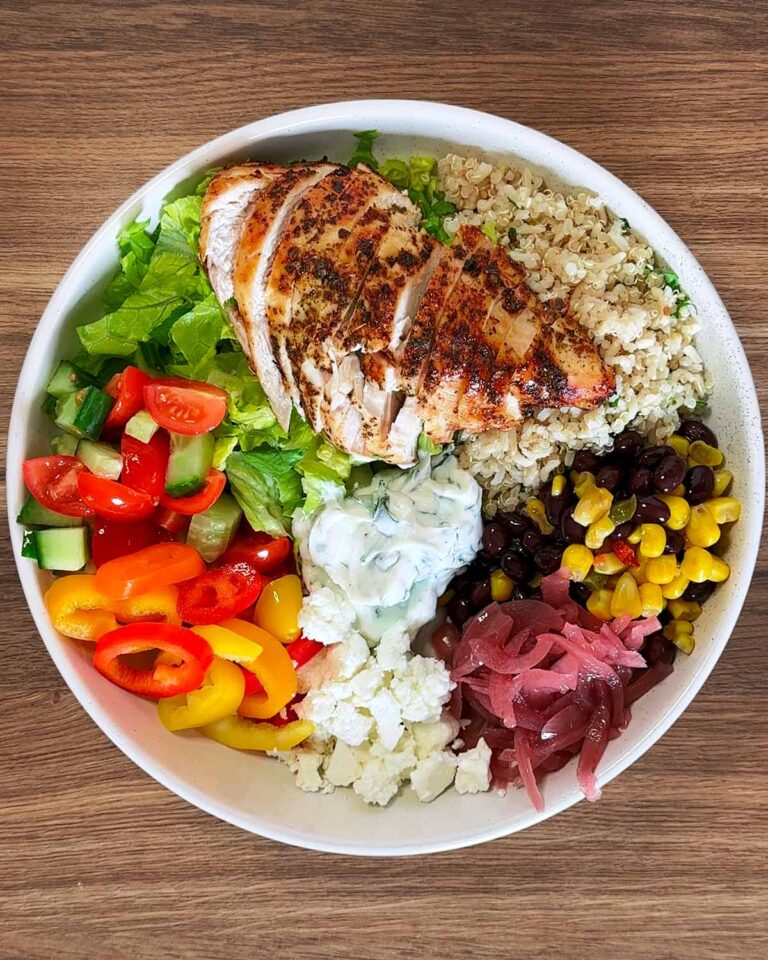 Chicken Protein Bowl - Hungry Healthy Happy