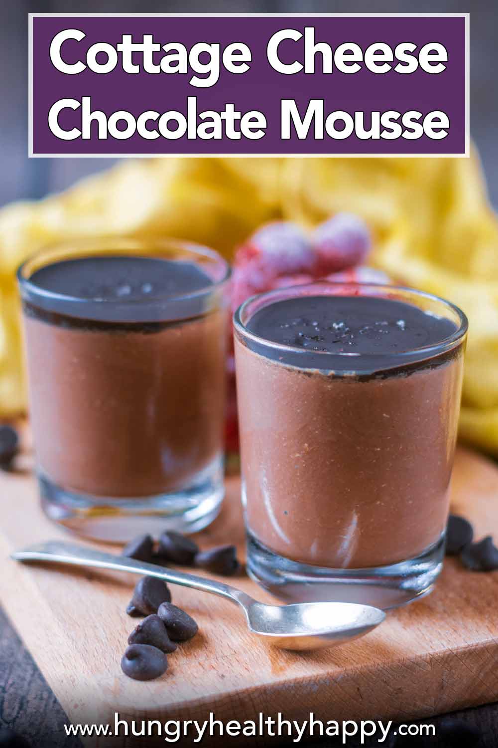 Cottage Cheese Chocolate Mousse - Hungry Healthy Happy