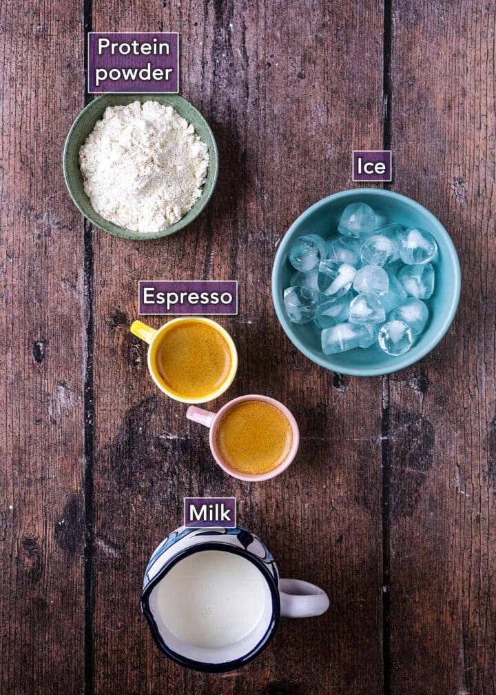 5 Minute Protein Iced Coffee - Hungry Healthy Happy