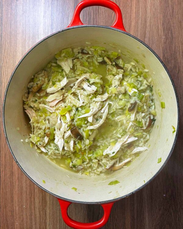 Leftover Turkey Risotto - Hungry Healthy Happy