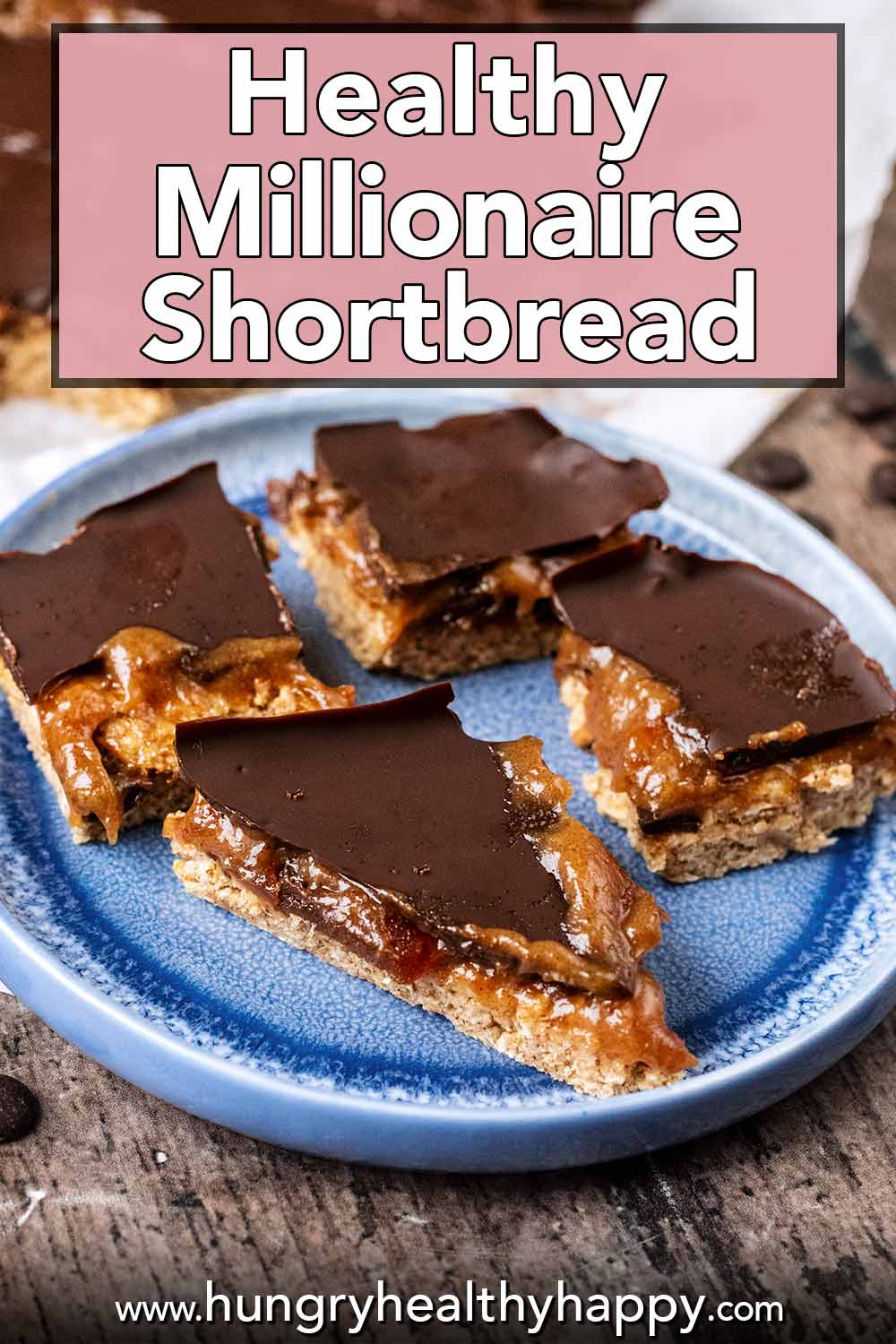 Healthy Millionaire Shortbread (High Protein) - Hungry Healthy Happy