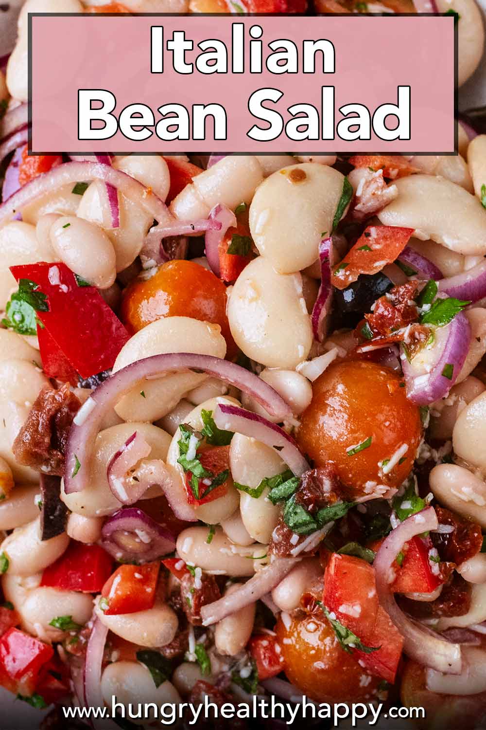 Italian Bean Salad - Hungry Healthy Happy