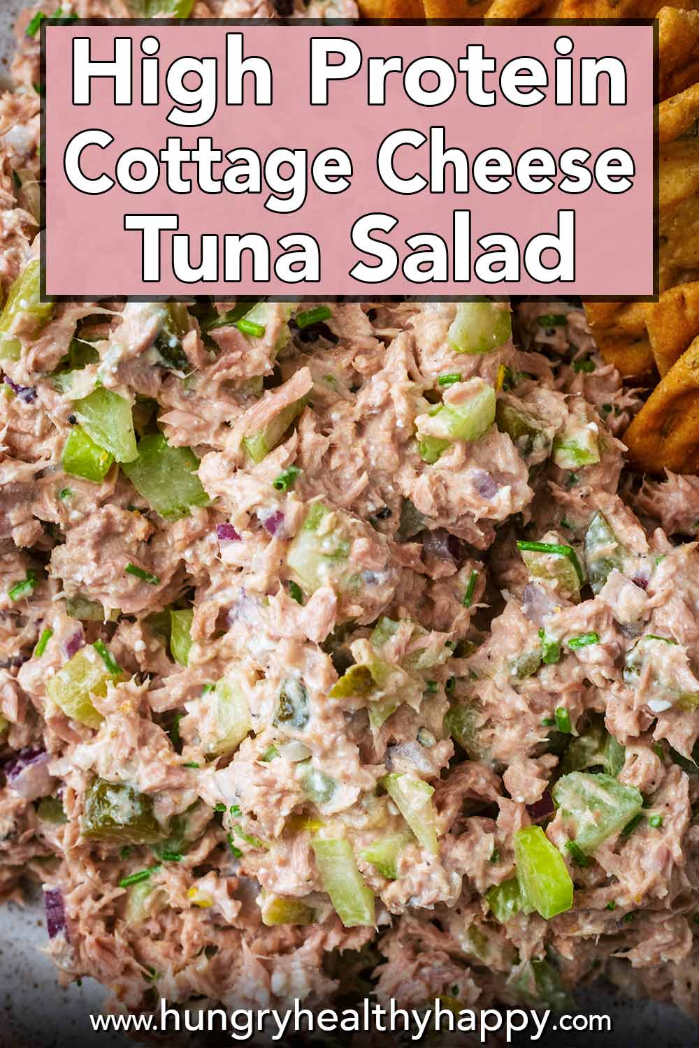 High Protein Cottage Cheese Tuna Salad - Hungry Healthy Happy