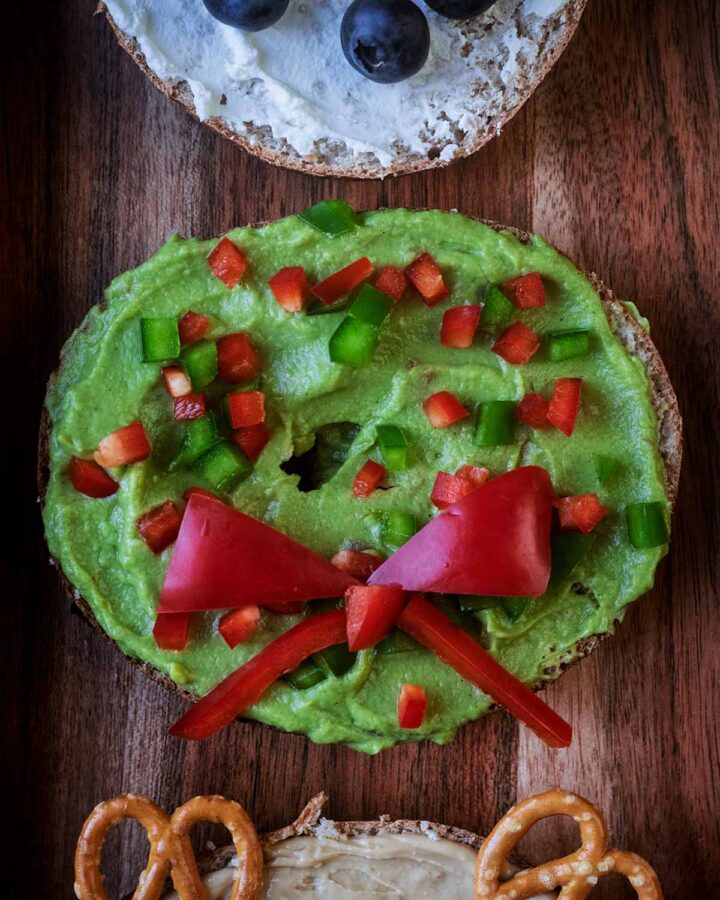 Christmas Bagels - Hungry Healthy Happy