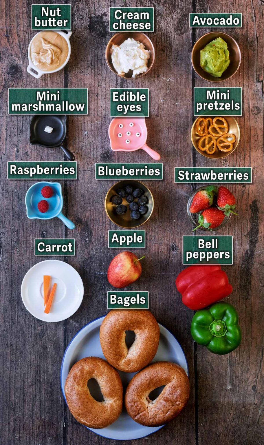 Christmas Bagels - Hungry Healthy Happy