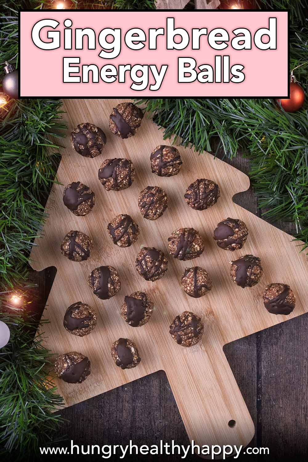 Gingerbread Energy Balls - Hungry Healthy Happy