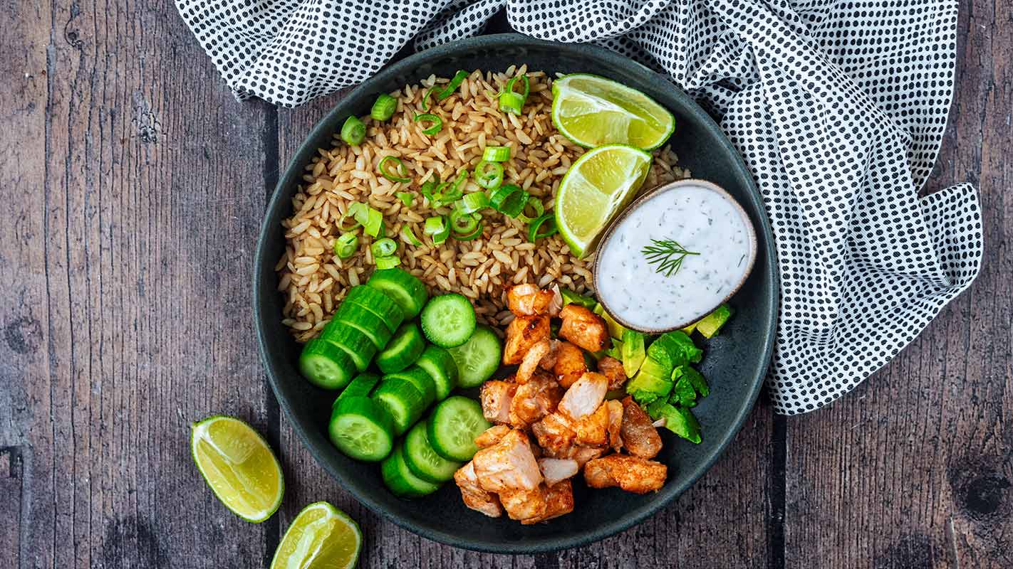 Hot Honey Salmon Bites - Hungry Healthy Happy